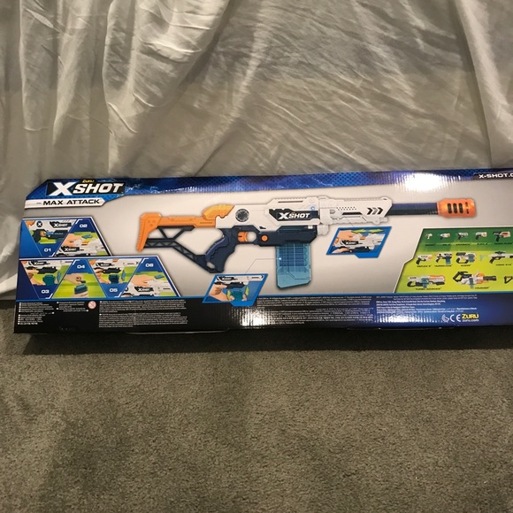 Zuru | Toys | Zuru Xshot Max Attack Semiautomatic Dart Blaster With ...